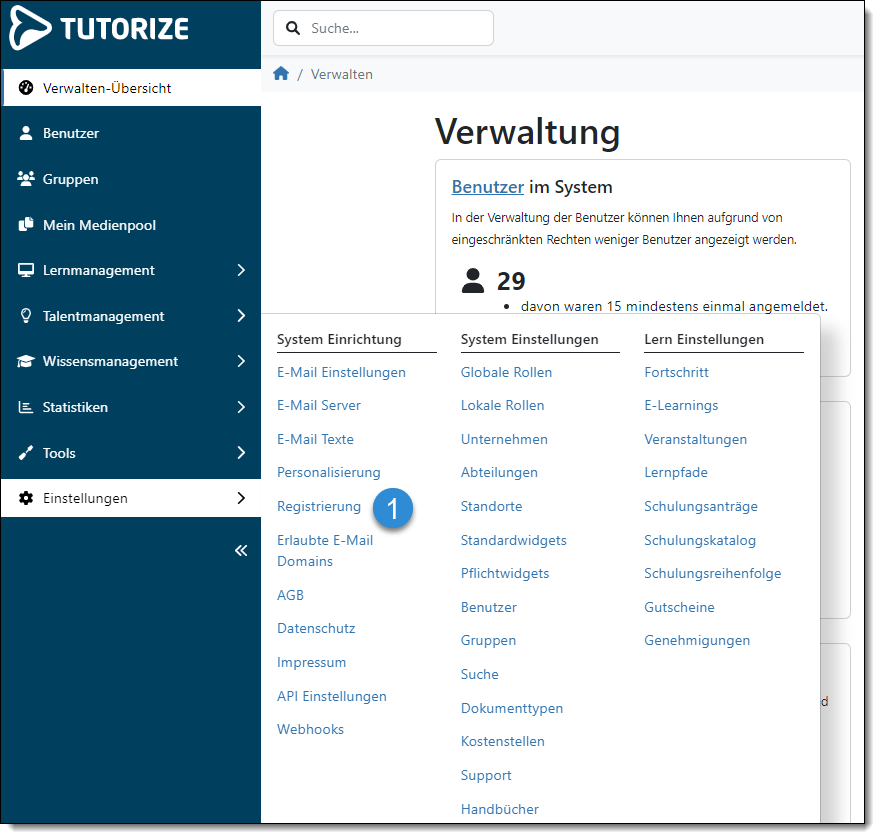 So erzwingen Sie bei der Benutzerregistrierung eine Bestätigung der E-Mail Adresse | TUTORize